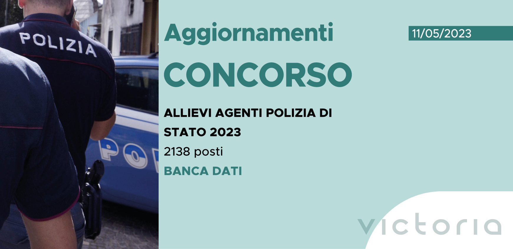 CONCORSO 2138 ALLIEVI AGENTI POLIZIA DI STATO 2023 - BANCA DATI - Formazione Victoria